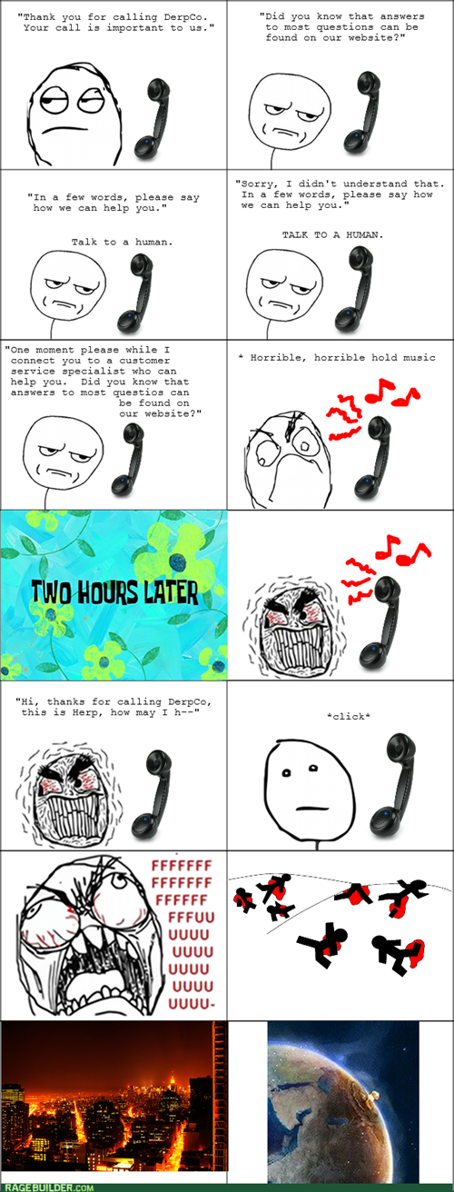 Customer Service RAGE!!! - Rage Comics - rage comics