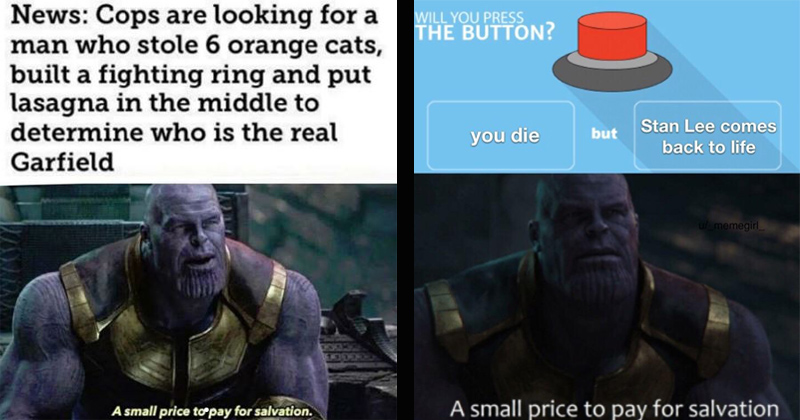 12 Fresh Thanos Memes For The Greater Good Of Humanity - Memebase ...