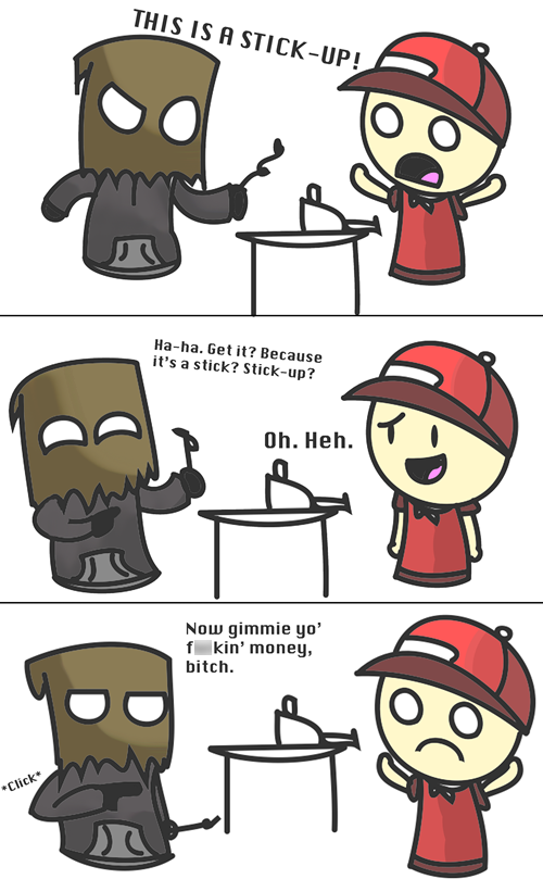 Web Comics - robbery - 4koma comic strip, webcomics, web comics ...