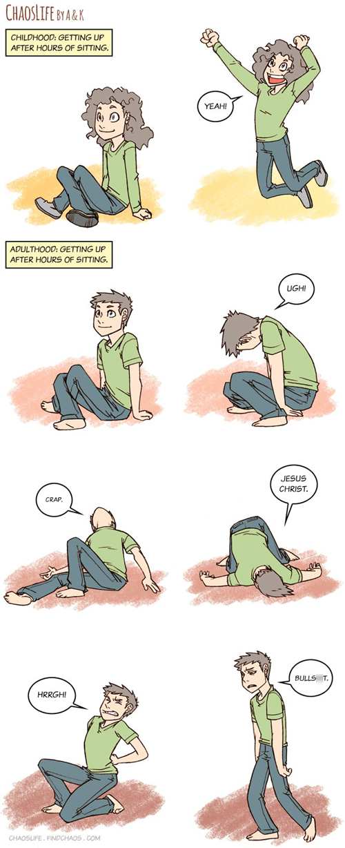 The Inversion Of Pleasure With Getting Up And Growing Up Web Comics