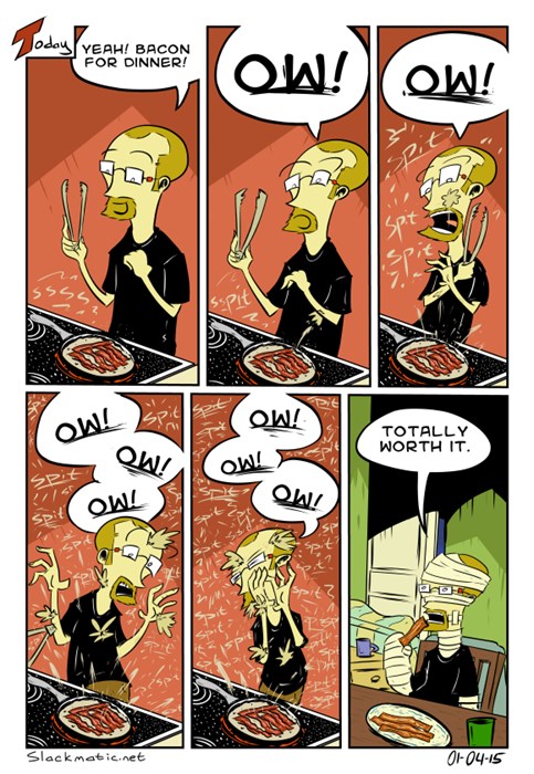 Bacon For Dinner - Web Comics - 4koma comic strip, webcomics, web comics