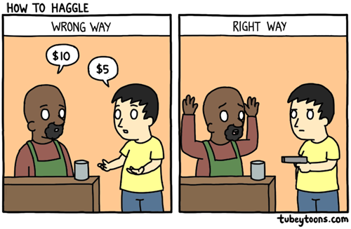 How To Haggle in This Economy - Web Comics - 4koma comic strip ...