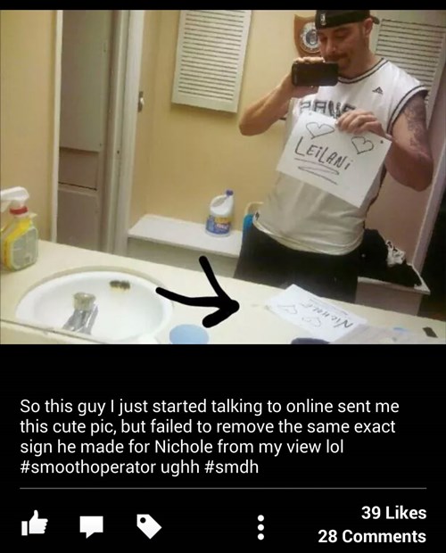 People Need to Get Better at Covering Their Tracks - Dating Fails ...