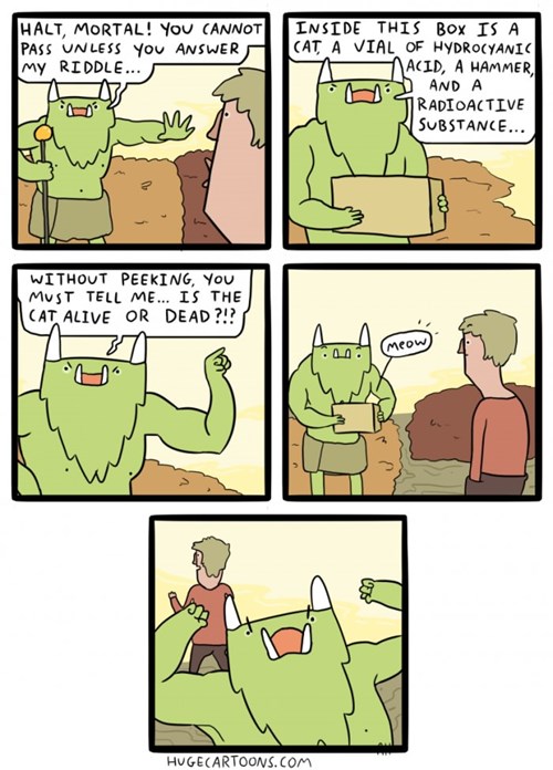 Schrodinger's Troll - Web Comics - 4koma comic strip, webcomics, web comics