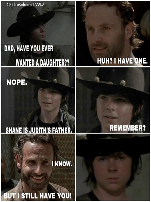 Walking Dead Meme Carl And Rick Dad Jokes