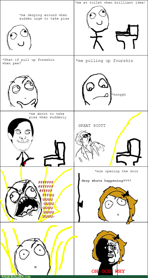 Rage Comics - pee - Rage Comics - rage comics - Cheezburger