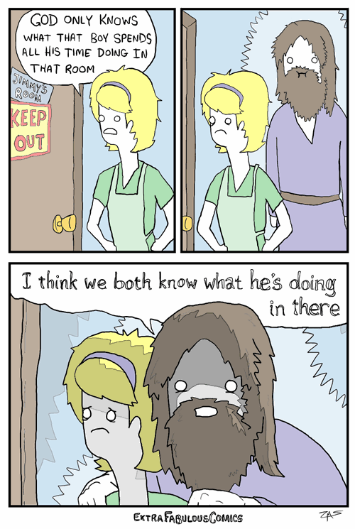 Jesus, God - Web Comics - 4koma comic strip, webcomics, web comics