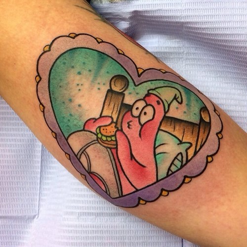 Spongebob And Patrick Tattoos