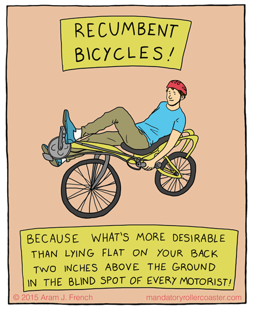 Recumbent Bicycles - Web Comics - 4koma comic strip, webcomics, web comics