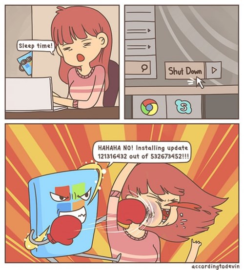 One of The Friendliest Operating Systems Out There - Web Comics - 4koma ...