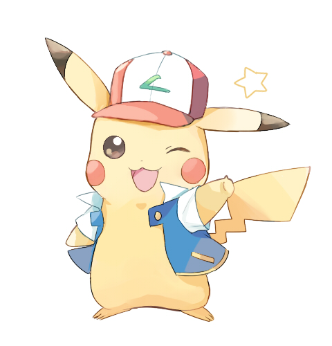 Pikachu With Ashs Hat Cute