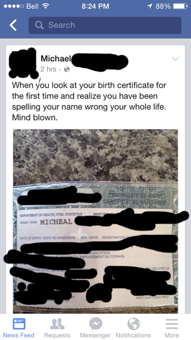 Probably a Bad Place to Have a Typo - Failbook - Failing On Facebook