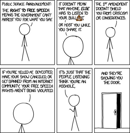 The Most Accurate Statement Regarding The First Ammendment - Web Comics ...