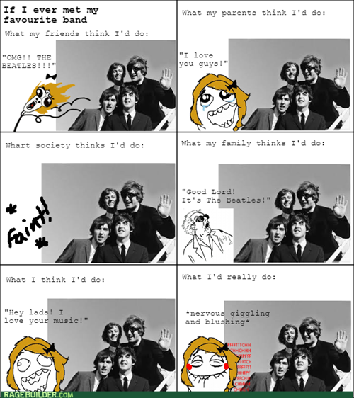 Beatlemania Fangirl - Rage Comics - rage comics