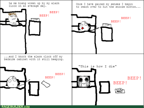 Alarm clock troll - Rage Comics - rage comics