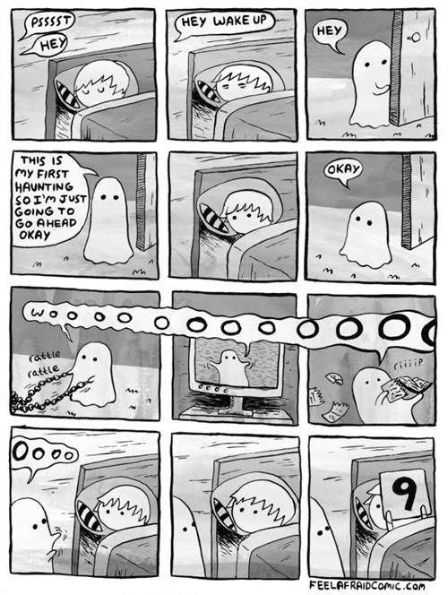 First-Time Ghost - Web Comics - 4koma comic strip, webcomics, web comics