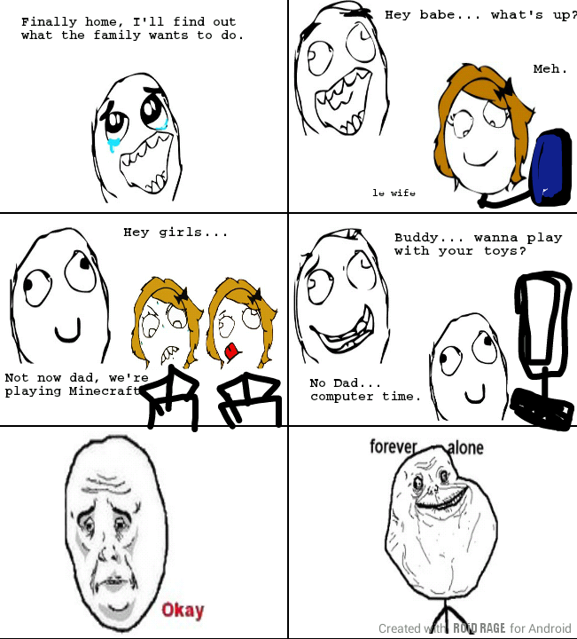 Rage Comics - forever alone - Rage Comics - rage comics - Cheezburger