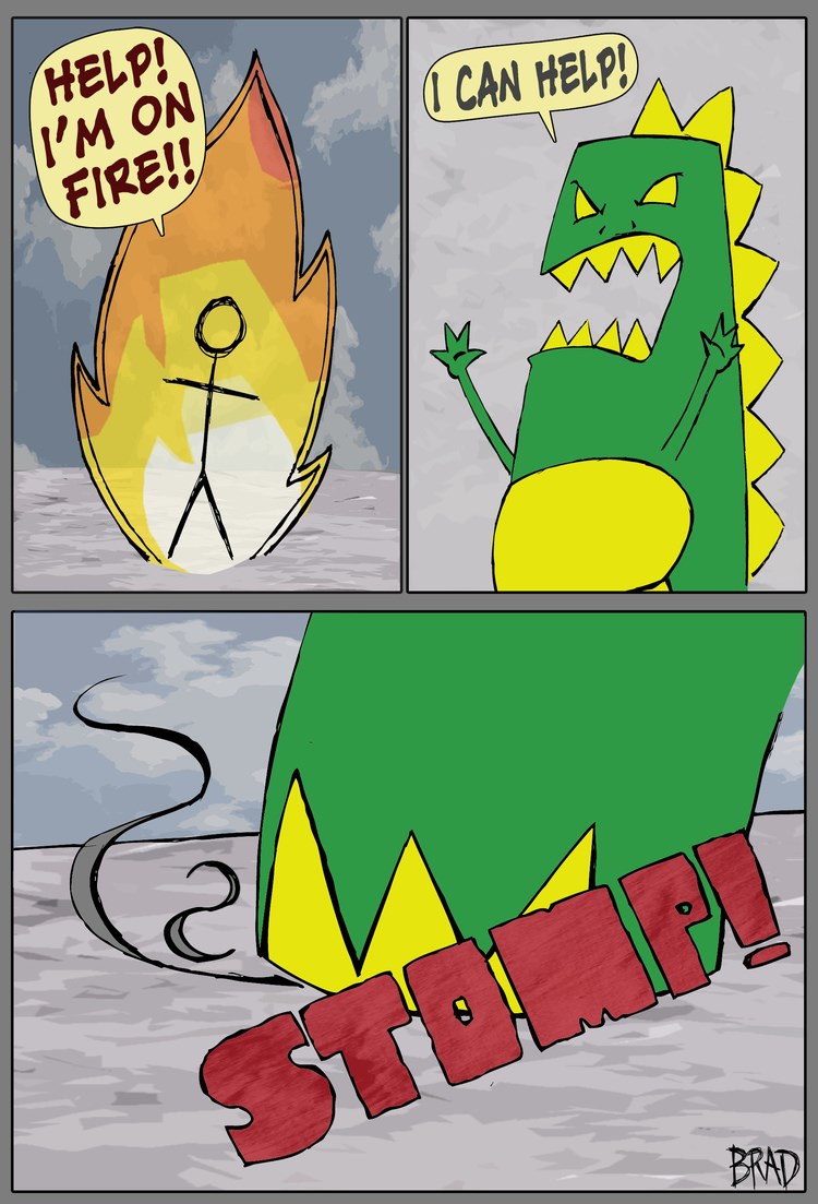 Well, the Fire's Out - Web Comics - 4koma comic strip, webcomics, web ...