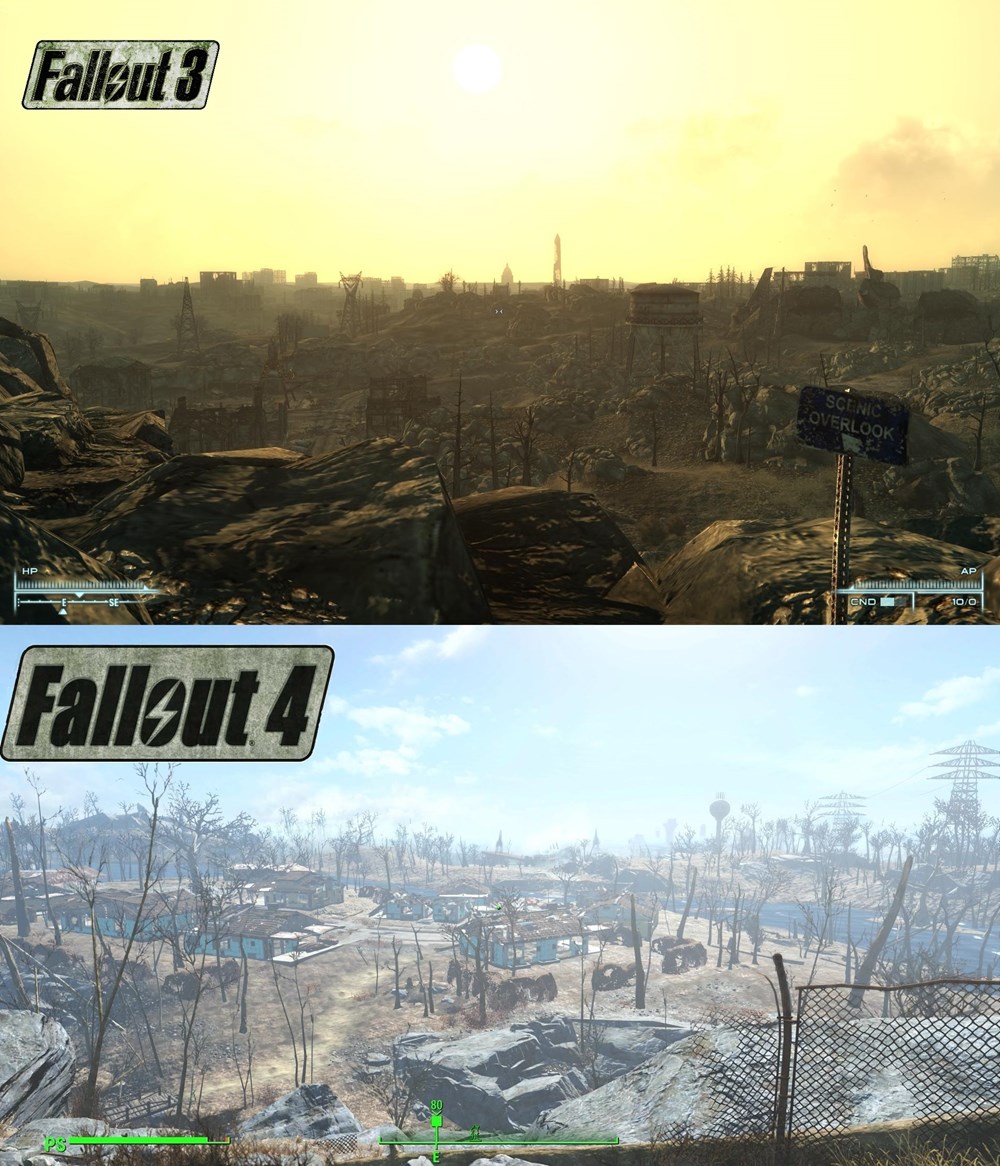 Fallout Graphics Comparison - Video Games - video game memes, Pokémon GO