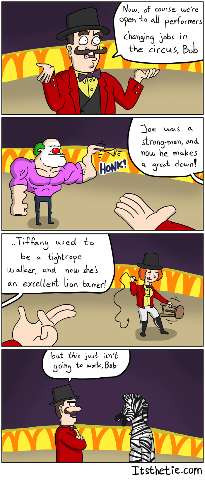 You Just Don't See Many Zebras in the Circus - Web Comics - 4koma comic ...