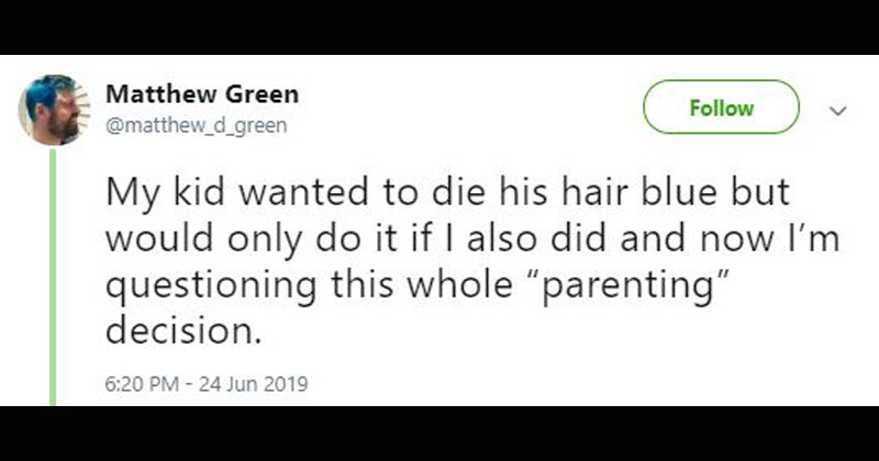 Dad's Hair-Dye Disaster Takes A Wholesome Turn In This Adorable Twitter ...