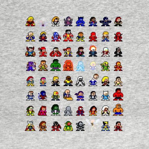 8-Bit Marvel Heroes - Superheroes - superheroes, batman, superman ...