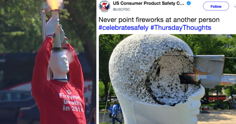 Several Dummies Were Blown Up To Remind People To Celebrate 4th Of July ...