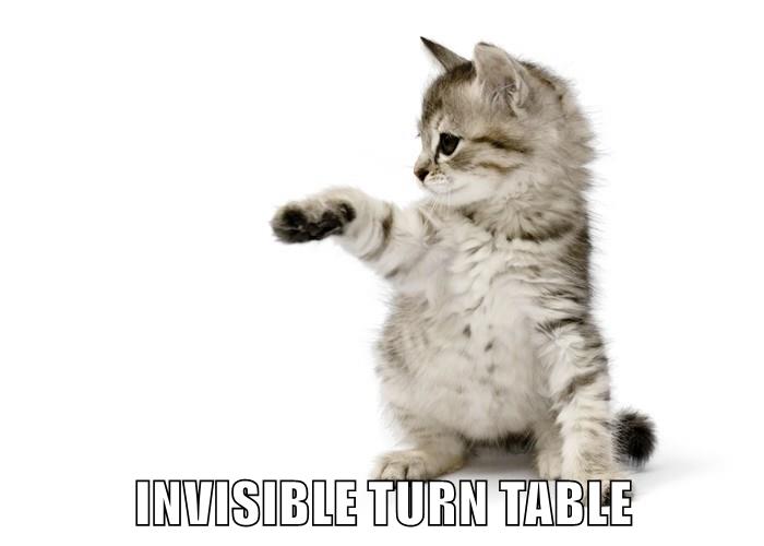 INVISIBLE TURN TABLE - Lolcats - lol | cat memes | funny cats | funny ...