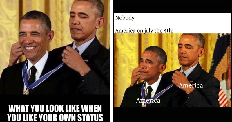  Obama Awards Obama A Medal Is A Satirical Self Congratulatory Meme 