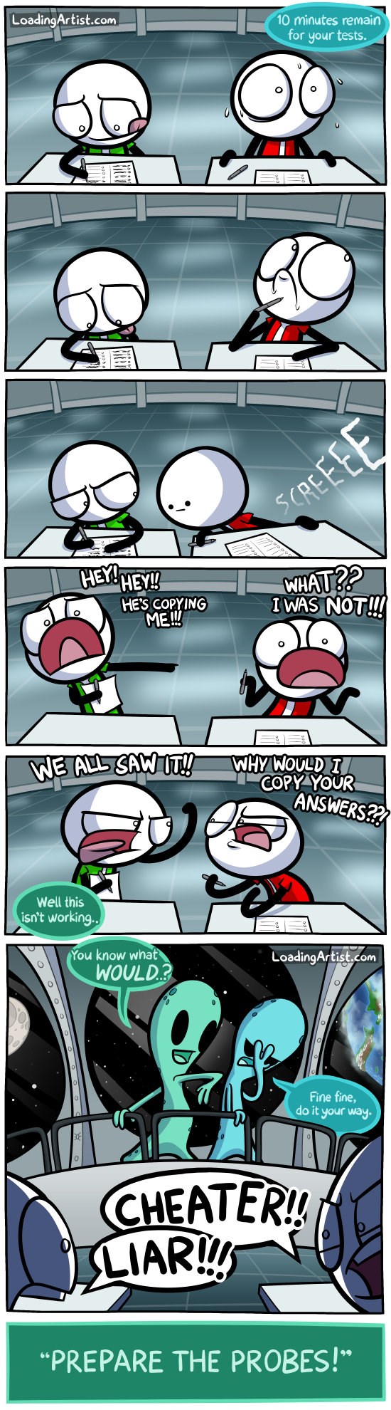 The Test - Web Comics - 4koma comic strip, webcomics, web comics