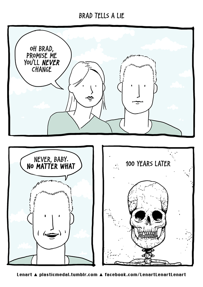 Brad Tells a Lie - Web Comics - 4koma comic strip, webcomics, web comics