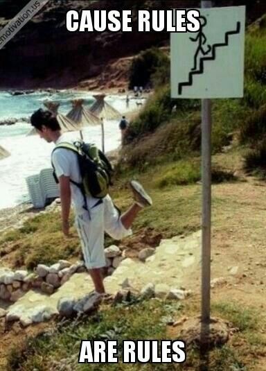 This Guy Knows How to Follow Instructions on a Sign - Memebase - Funny ...