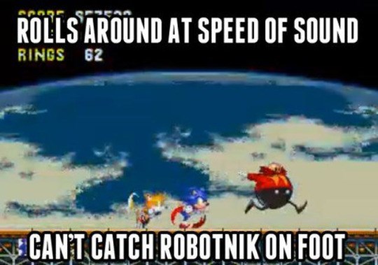 Pinnacle of Sonic Video Game Logic - Video Games - video game memes ...