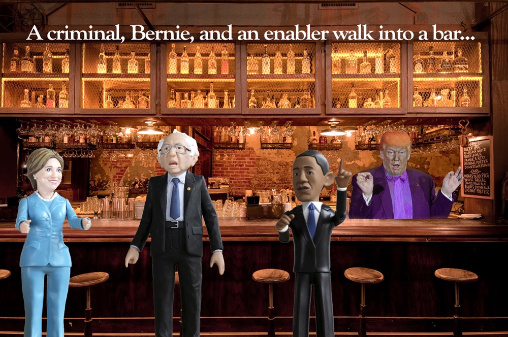 Three Walk in a Bar... - Politics - political memes