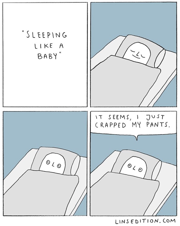 'Slept Like a Baby Last Night...' - Web Comics - 4koma comic strip ...