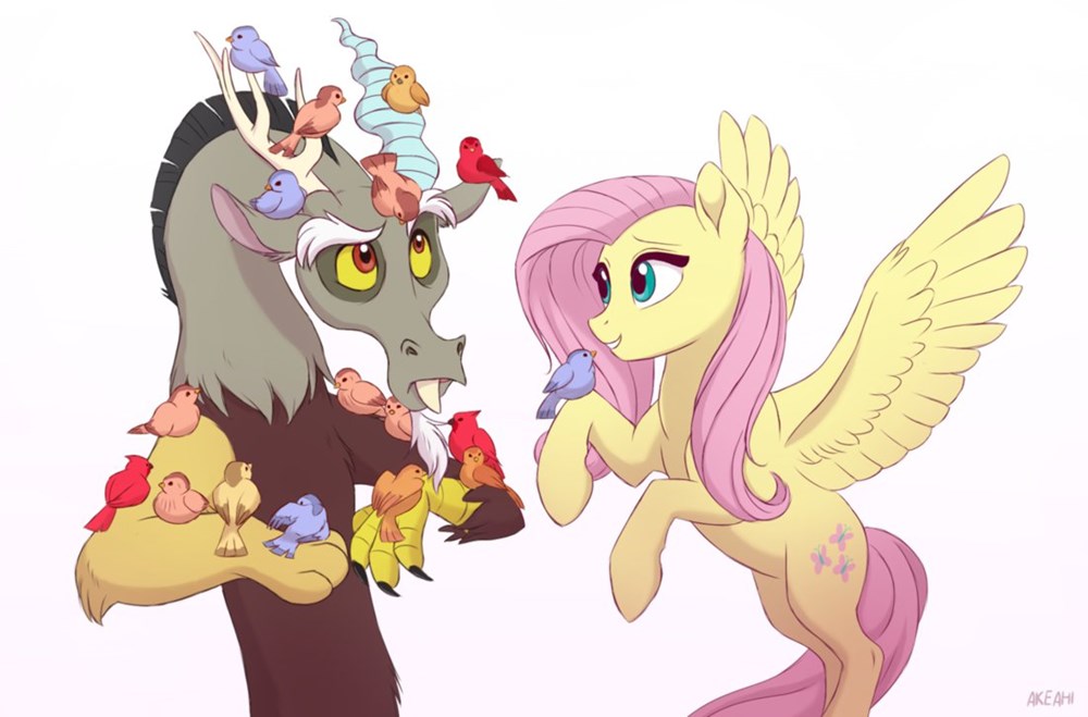 Mlp Discord And Fluttershy Love