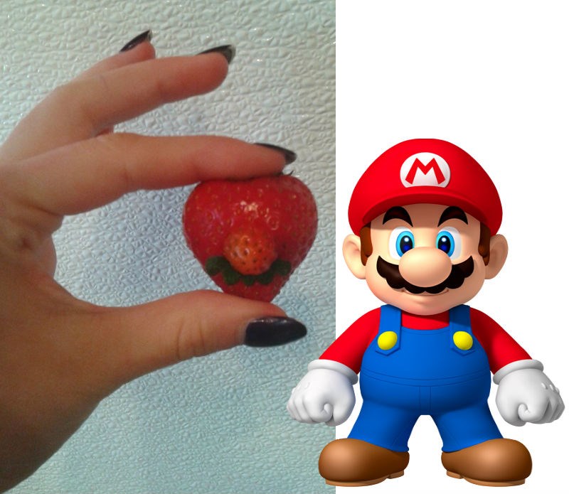 This Super Strawberry Has a Mario-Mustache - FAIL Blog - Funny Fails