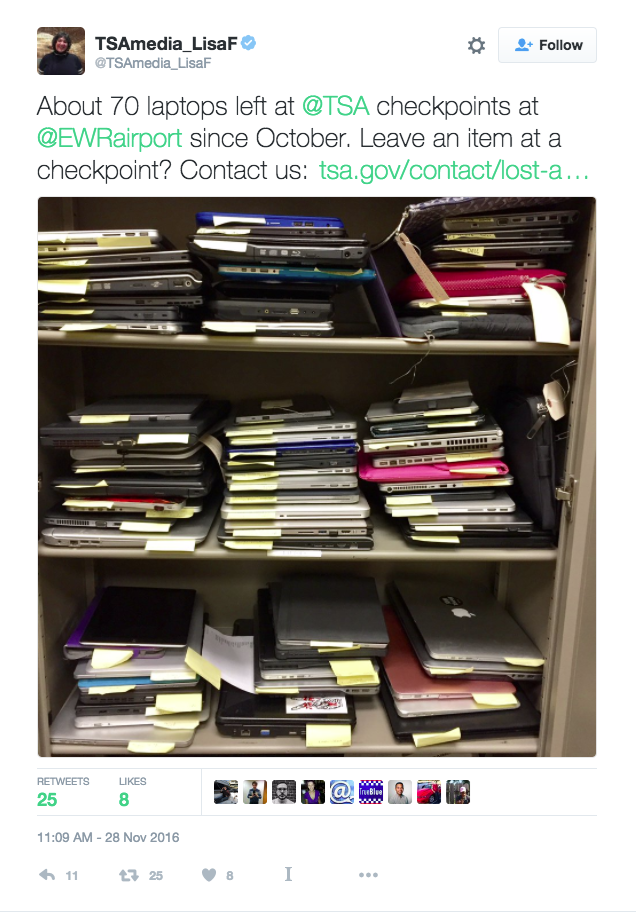 Collection of the Day: The TSA Has a Trove of Lost Laptops and Weapons ...