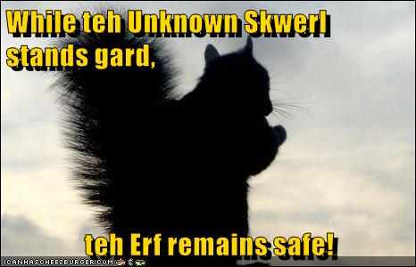 While teh Unknown Skwerl stands gard - Animal Comedy - Animal Comedy ...