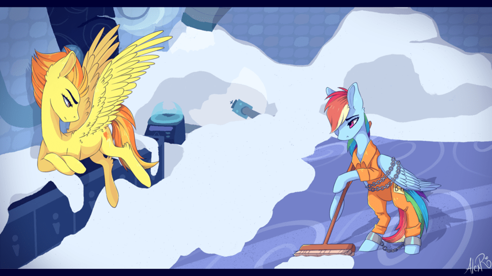 Mlp Spitfire And Rainbow Dash