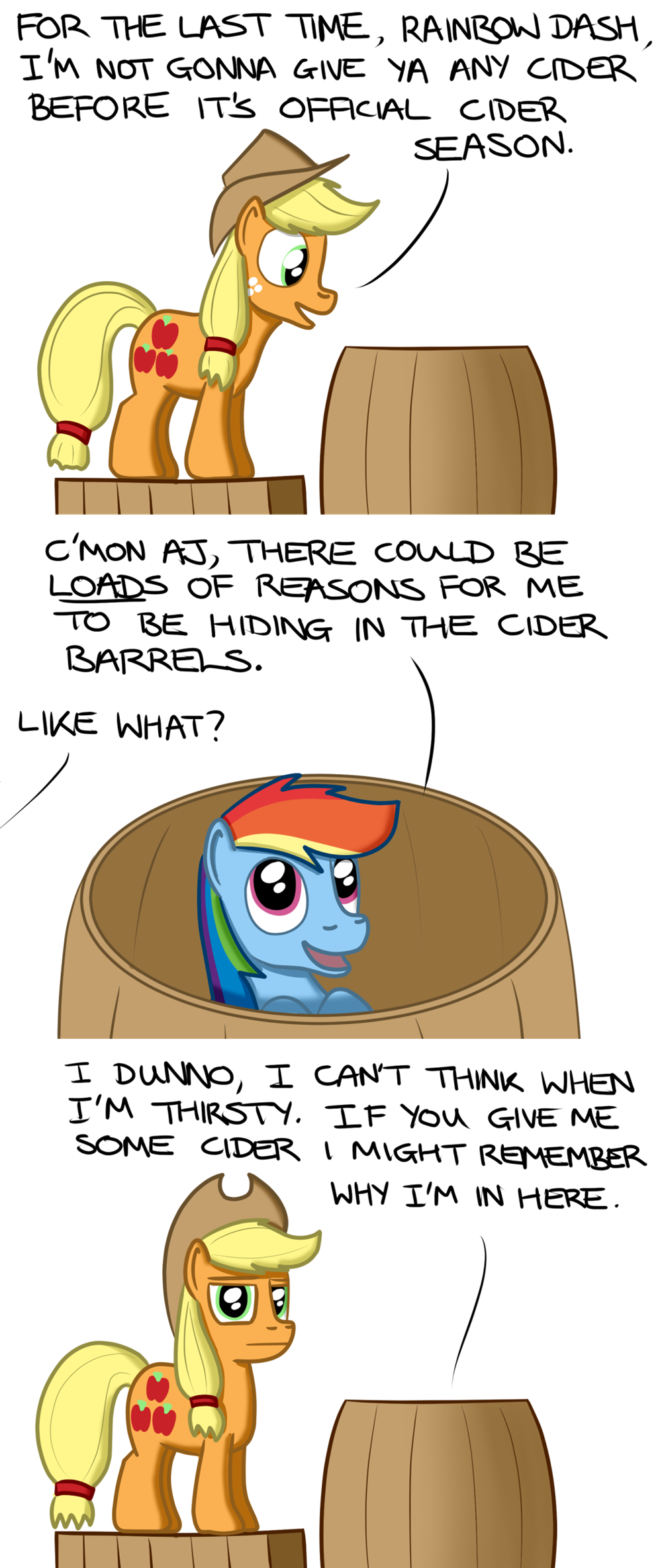 Applejack And Rainbow Dash Comic