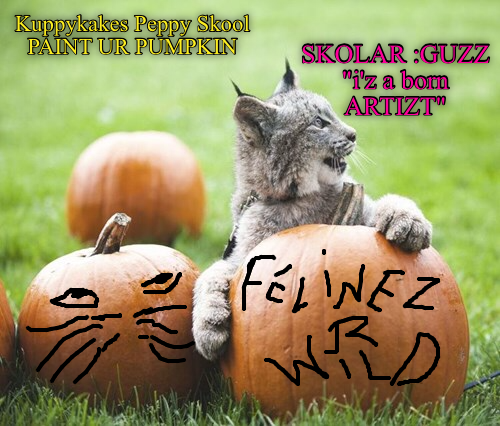 Kuppykakes Preppy Skool PAINT UR PUMPKIN - Lolcats - lol | cat memes ...