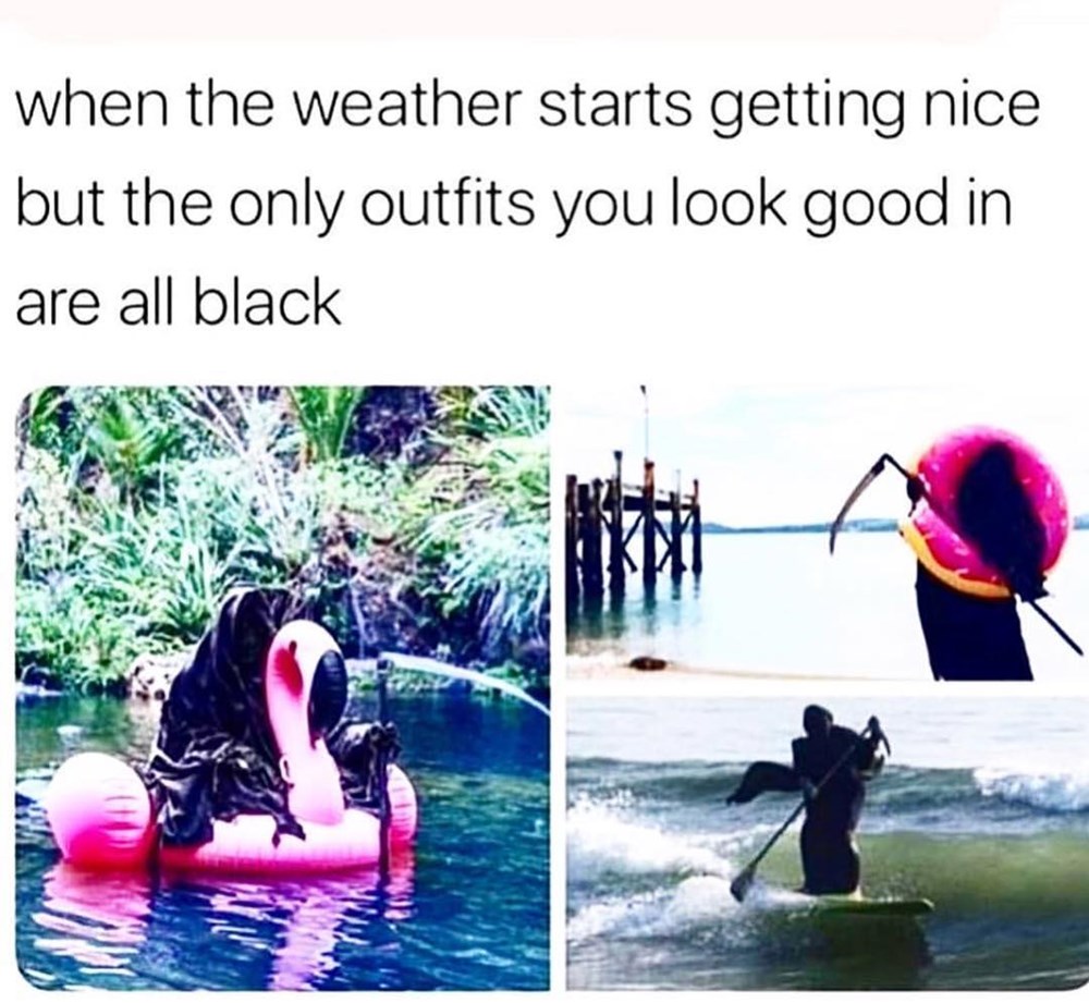 Beach Goth Is In, Right? - Memebase - Funny Memes