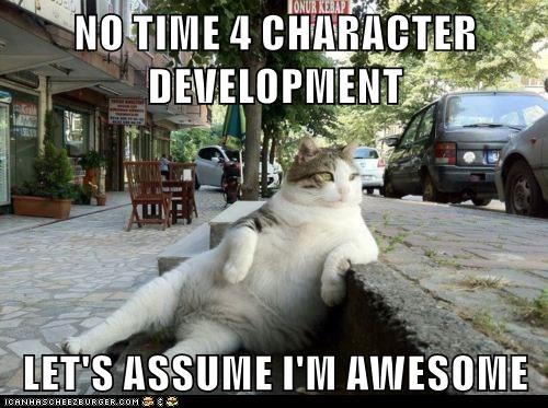 NO TIME 4 CHARACTER DEVELOPMENT - Lolcats - lol | cat memes | funny ...