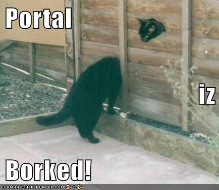 Portal iz Borked! - Lolcats - lol | cat memes | funny cats | funny cat ...