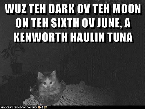 WUZ TEH DARK OV TEH MOON ON TEH SIXTH OV JUNE, A KENWORTH HAULIN TUNA ...