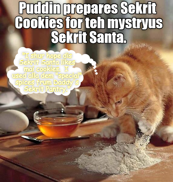Catmus baking is srys at Kuppukakes Prep Skool! - Lolcats - lol | cat ...