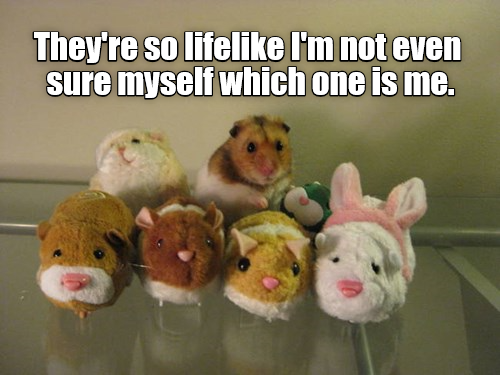 They're so lifelike I'm not even sure myself which one is me. - Animal ...