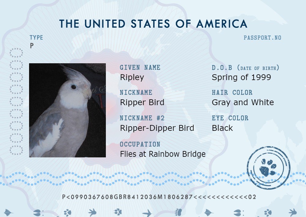 Ripley Ouderkirk - Pet Passports - Cats | Dogs | Passport | Passports ...