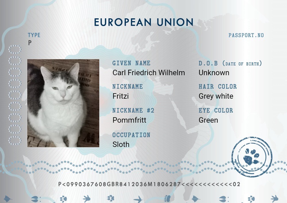 Pet Passports - Page 7 - Pet Passports - Create your pet his own unique ...